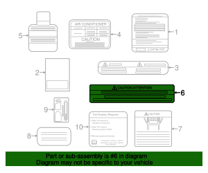 2009-2019 Nissan Oil Caution 99053-ZL10A | TascaParts.com