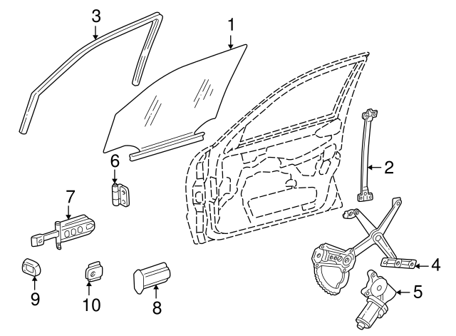 202-720-06-15 - Guide Rail 1998-2000 Mercedes-Benz | Mercedes-Benz USA ...