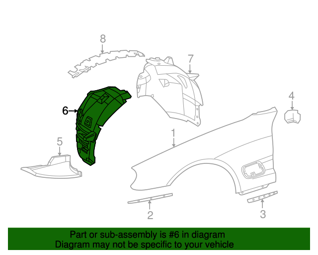 230-690-25-30 - Fender Liner 2009-2012 Mercedes-Benz | Mercedes-Benz ...