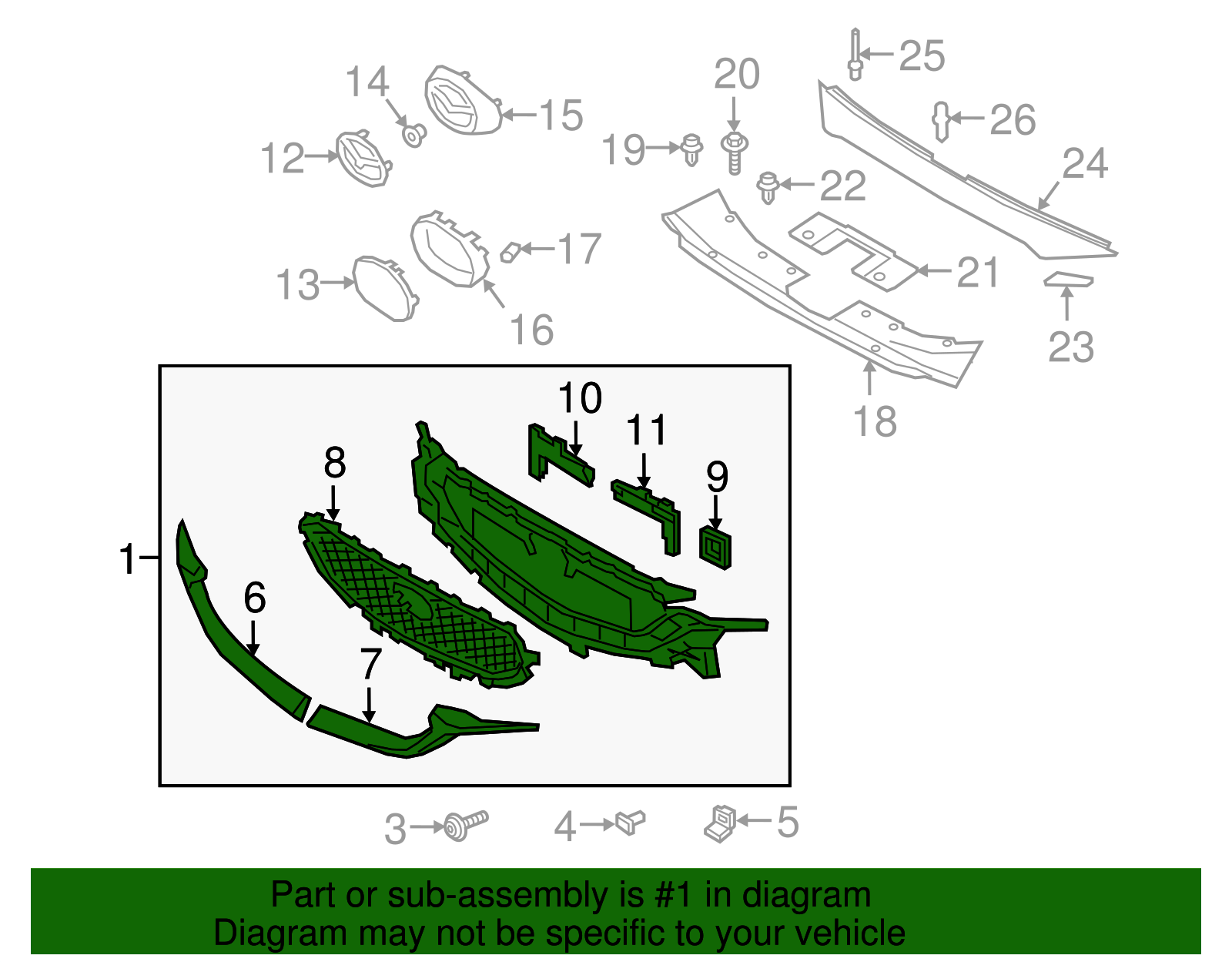 K262-50-710A - Grille Assembly 2019-2021 Mazda CX-5 | Florida Mazda Parts