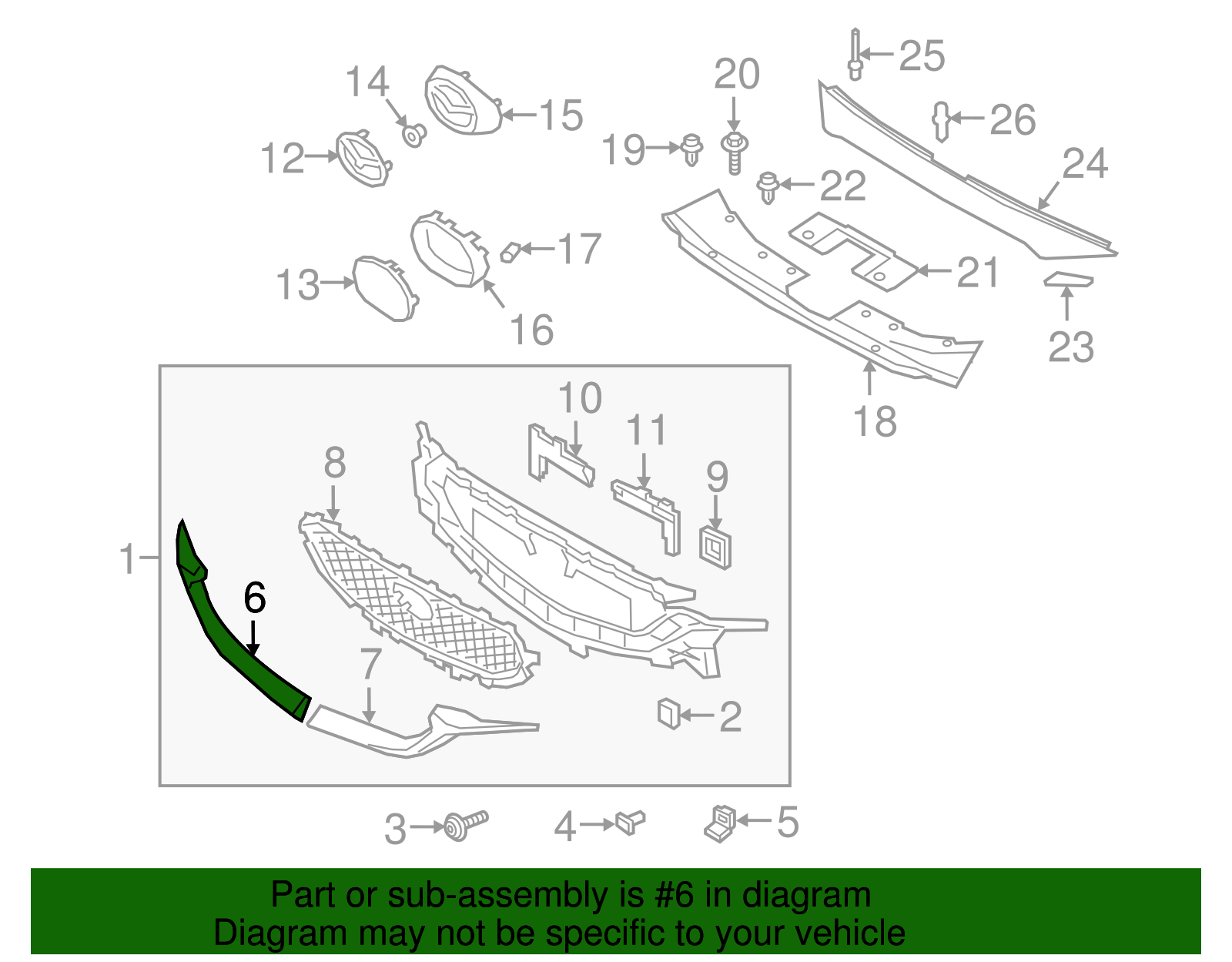 KB8A-50-7J1B - OEM NEW 2017-2019 Mazda CX-5 Grille Molding Front Right ...
