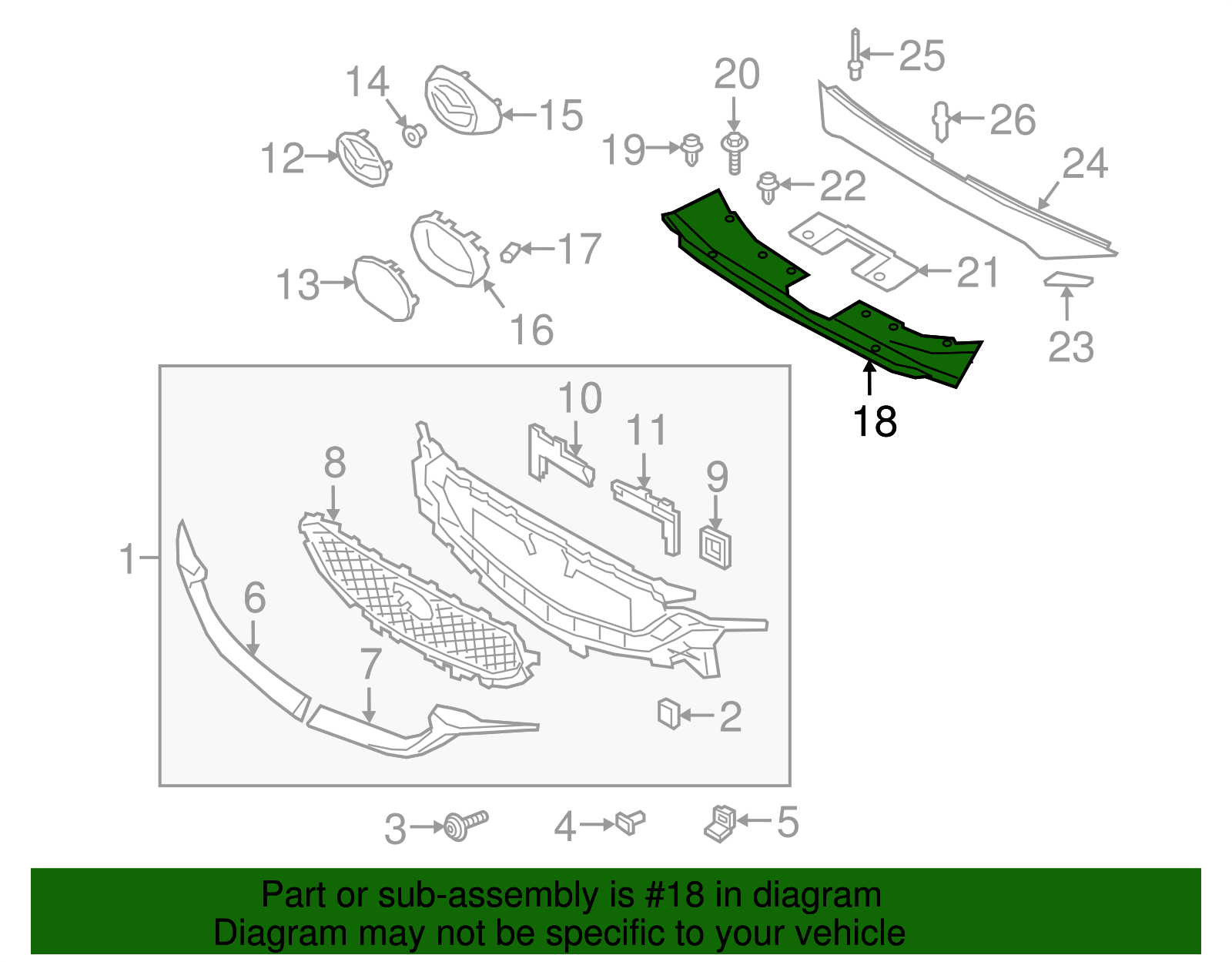 2017-2024 Mazda CX-5 Closure Panel KB8A-50-717D | Original Mazda Parts