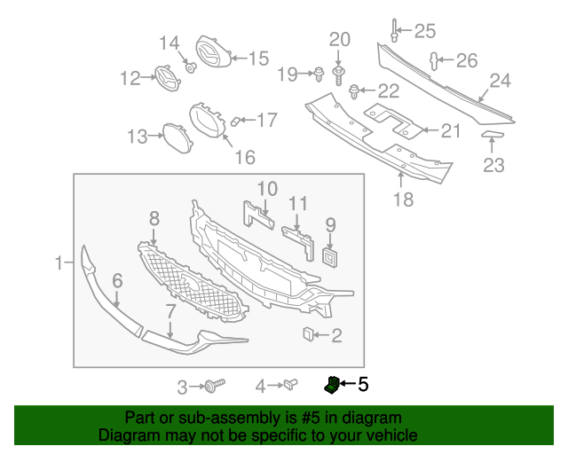 2013-2021 Mazda Grommet KD45-50-ES1 | Mazda-Parts