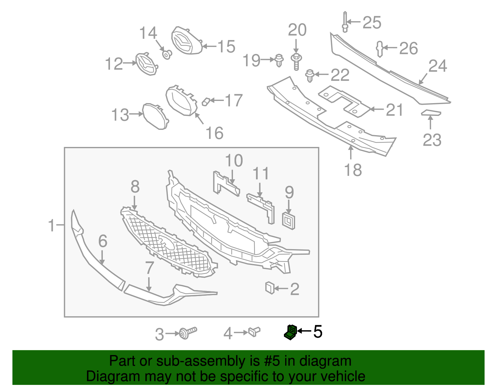 2013-2024 Mazda Grommet KD45-50-ES1 | RealMazdaParts.com