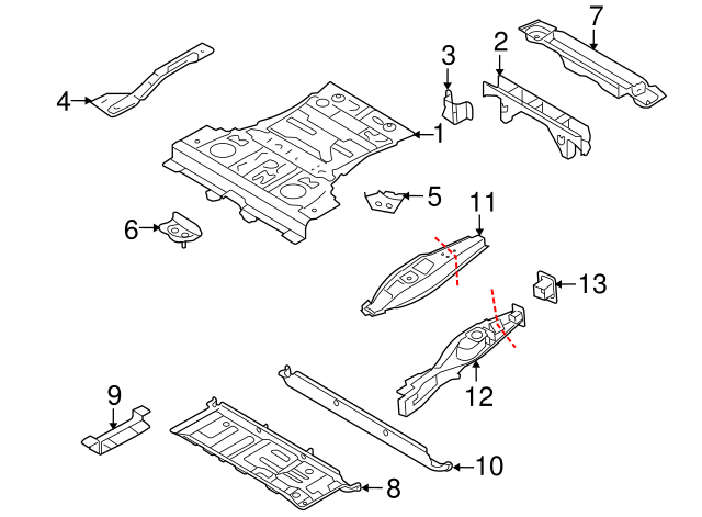 41127193260 - 2008-2014 BMW X6 Bracket (41-12-7-193-260) | BMW of South ...