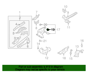 1995-2020 Mazda Headlamp Assembly U-Nut FB01-50-133C | TascaParts.com