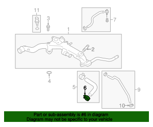2012-2017 Subaru Front Hose Clamp 805926040 | Subaru Parts Store