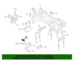2013-2024 Volkswagen Side Support Bolt N-107-838-01 | OEM VW Parts Haus