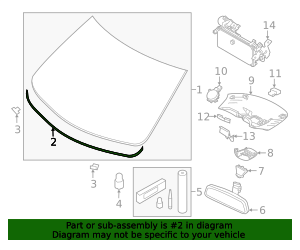 2017-2021 Volvo Trim Molding 31385178 | TascaParts.com