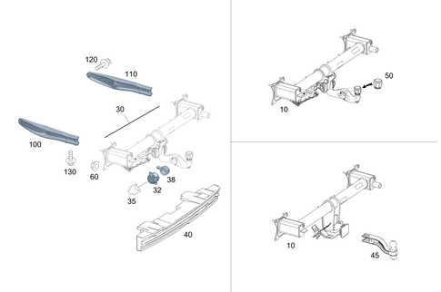 Trailer Coupling for 2010 Mercedes-Benz ML350 | Mercedes-Benz USA Parts