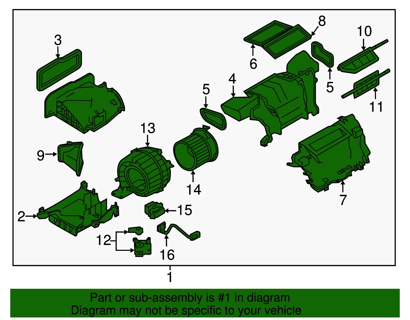 2017 Nissan LEAF AC & Heater Assembly 27210-4DB0C | Kline Nissan