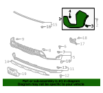 2020-2022 Chevrolet Front Passenger Side Bumper Outer Filler 84678868 ...