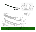 2020-2023 Chevrolet Front Bumper Fascia Upper Molding 84319818 ...