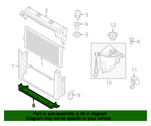Genuine BMW 17-51-7-804-619 | Lower Cover | FREE Shipping on Most ...