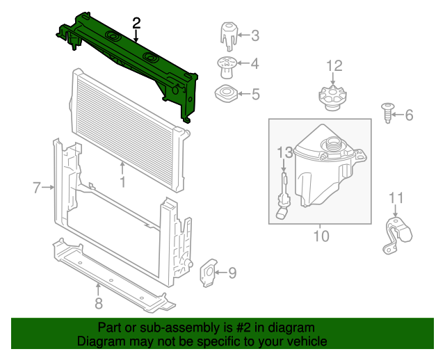 17117639071 - 2010-2019 BMW Upper Support (17-11-7-639-071) | BMW of ...