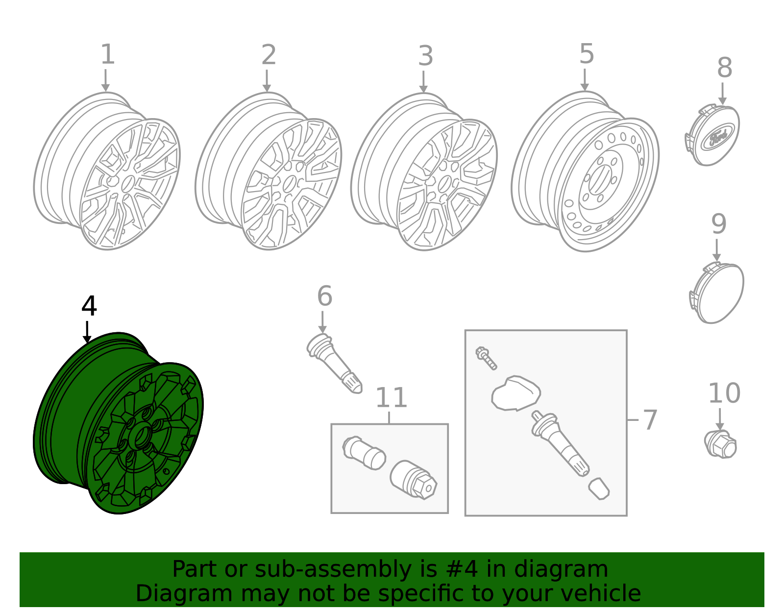 2019-2023 Ford Ranger | Wheel, Alloy | KB3Z-1007-H | Walls' Ford Parts