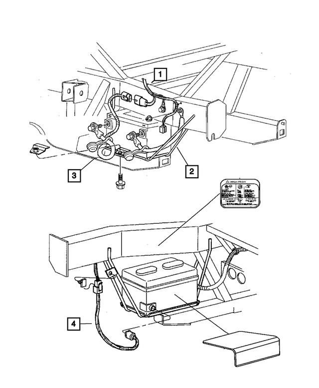 2003-2010 Dodge Viper Battery Negative Wiring 5029668AA | Mopar eStore