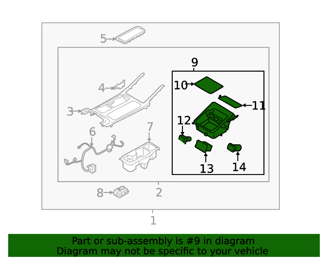 2020-2022 Kia Telluride Tray 84630-S9000WK | OEM Parts Online