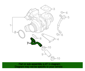 11427808757 - 2014-2018 BMW Oil Outlet Tube (11-42-7-808-757) | BMW of ...