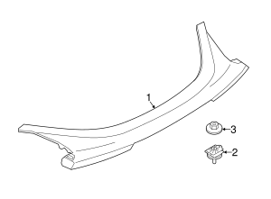Genuine BMW 51-13-7-373-727 | Primed Rear Spoiler for Stoplamp | FREE ...