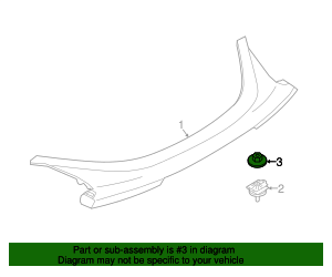 Genuine BMW 07-14-7-417-633 | Spoiler Wing U-Nut | FREE Shipping on ...