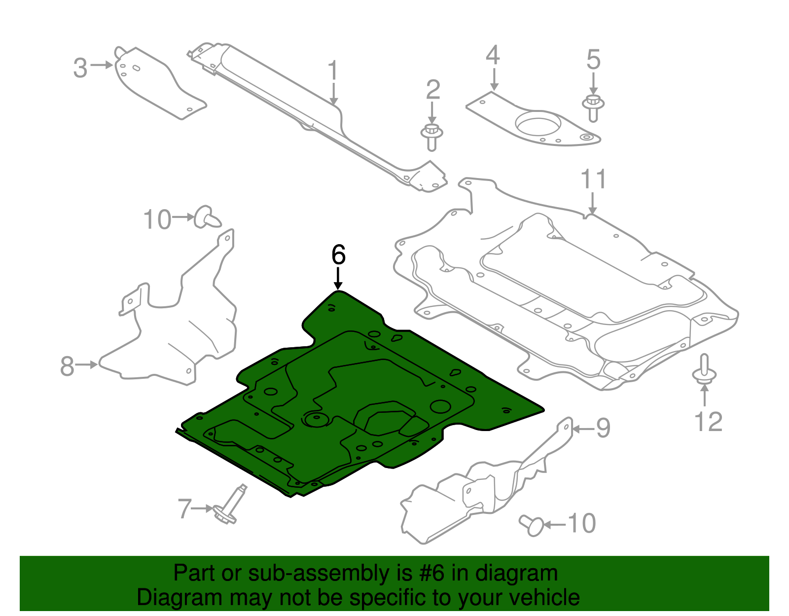 Genuine OEM Under Cover Part# LR133837 Fits 2014-2023 Land Rover: Up To ...