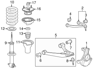 15815519 GM Front Suspension Strut Nut | GM Parts Store