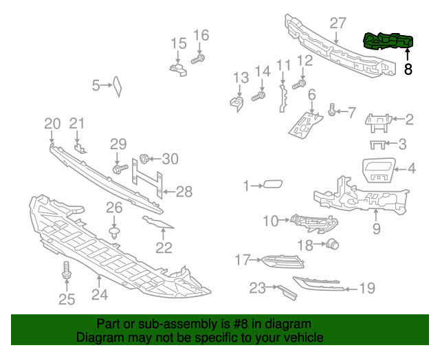 32227412 - Upper Spacer - 2017-2020 Volvo | Volvo OEM Parts Direct