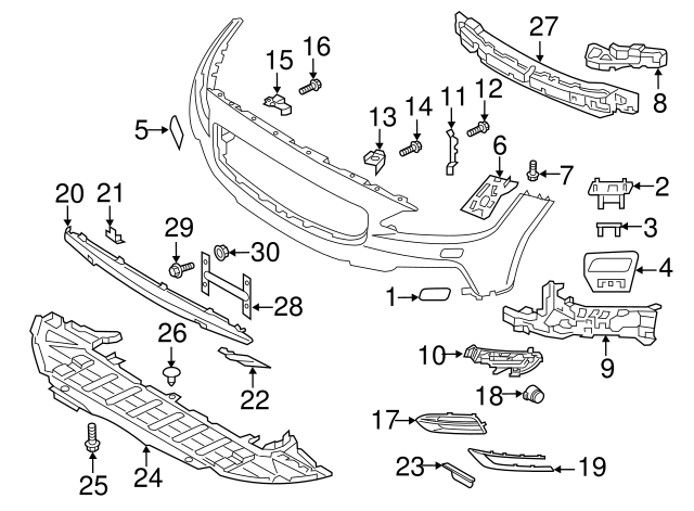 2017-2020 Volvo Lower Bracket 31383905 | TascaParts.com