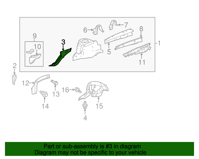 2010-2019 Toyota Highlander Front Panel 53711-0E040 | Toyota Parts Center