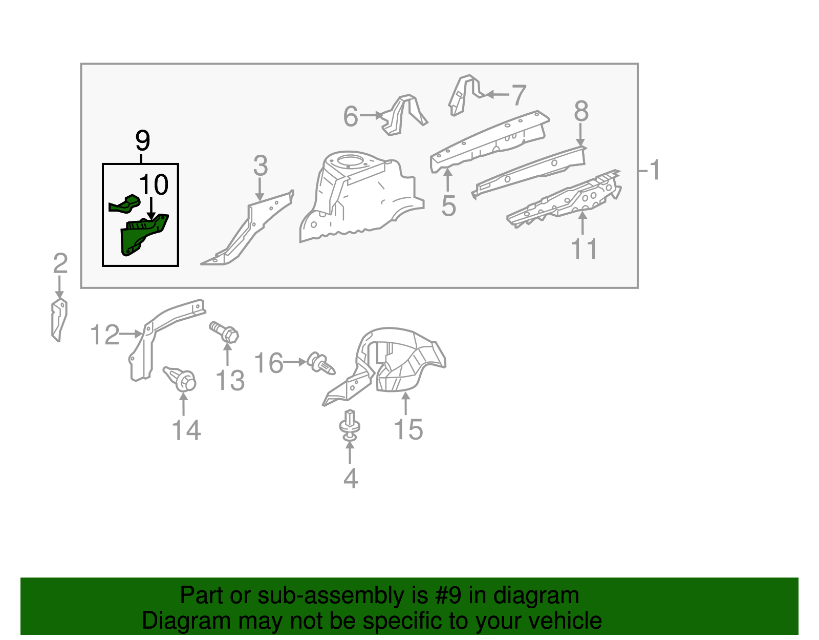 2008-2019 Toyota Support Assembly 53707-0T010 | Toyota Parts Center