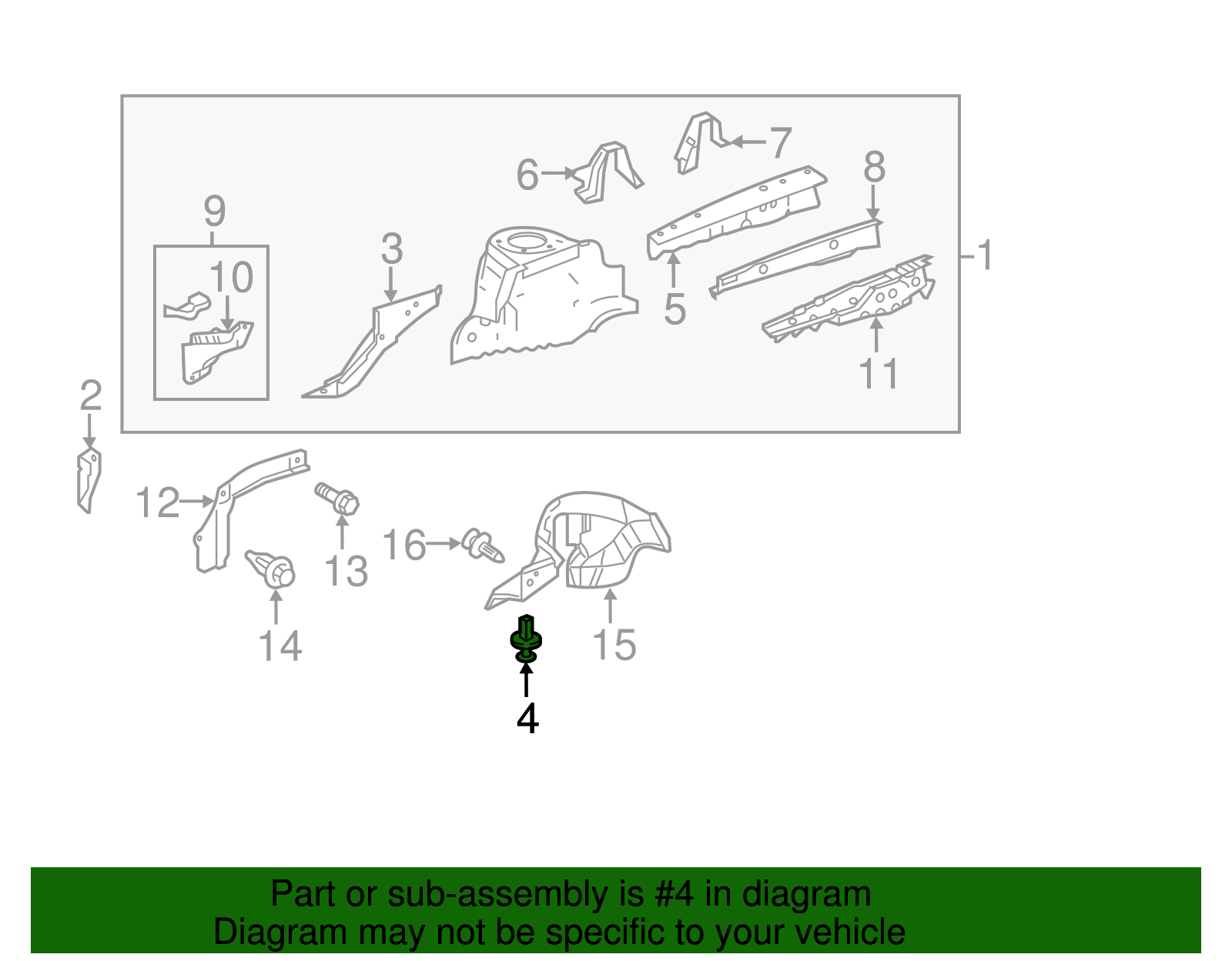 Toyota Fender Liner Grommet Part# 9018906150 | Toyota of Colorado Springs