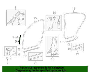 2013 Lexus Front Trim 62316-33040-C0 | OEM Parts Online