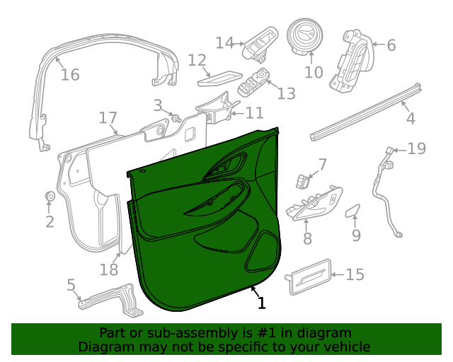 F Trim 42771618 | GMPartsDirect.com