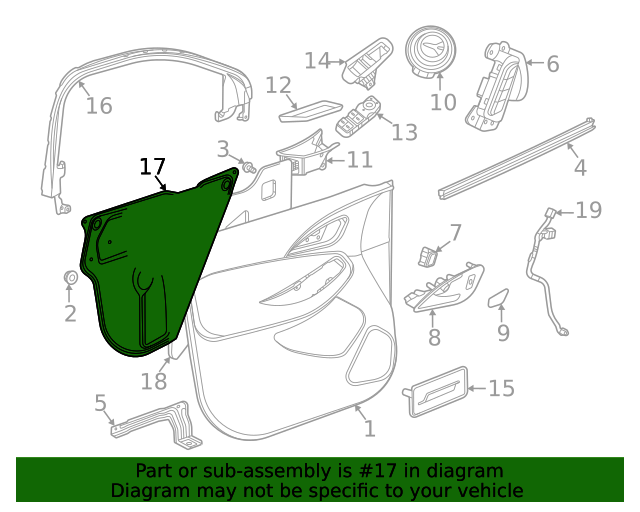 42485194 - Water Deflector 2020-2024 Buick Encore GX | AwesomeParts.com