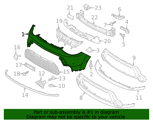 86511-B2000 - Bumper Cover 2014-2016 Kia Soul | Kia.Parts Store