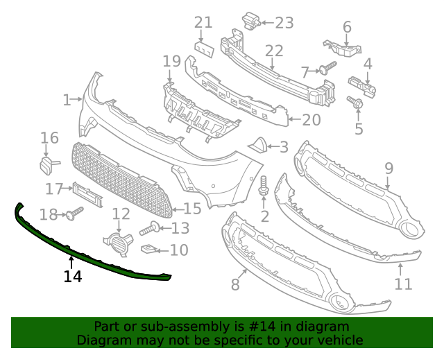 86525-B2000 - Valance 2014-2016 Kia Soul | Kia.Parts Store