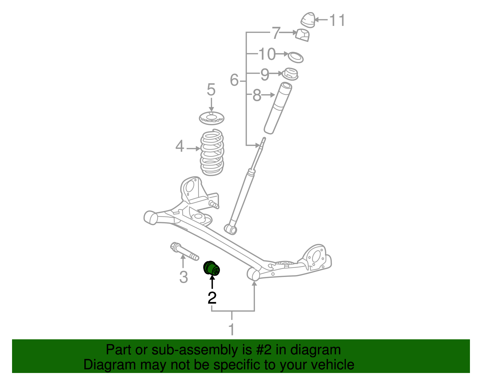 Genuine Toyota Axle Support Bushing (Left, Right, Rear) part# 48725 ...