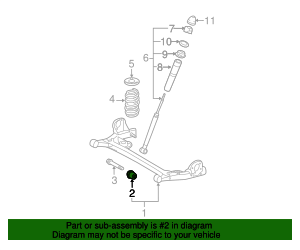 Genuine Toyota Axle Support Bushing (Left, Right, Rear) part# 48725 ...