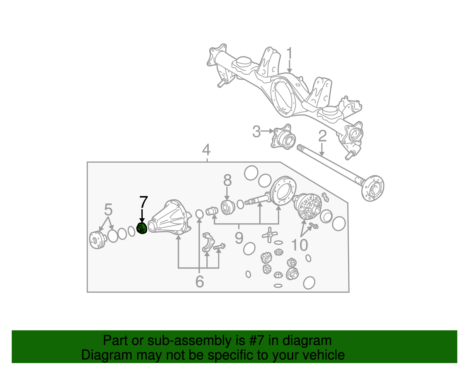 Genuine Toyota Differential Pinion Bearing (Front, Rear) part# 90366 ...