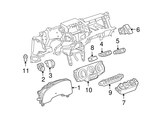 2007-2009 Pontiac Torrent Heating and Air Conditioning Control Panel ...
