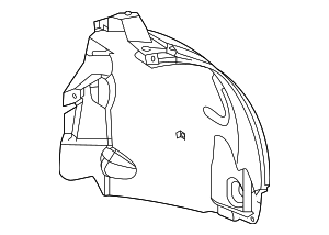 167-690-06-12 - Rear Fender Liner 2020-2021 Mercedes-Benz | Mercedes ...