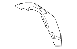 2012-2017 Land Rover Range Rover Evoque Rear Fender Liner LR027397 ...