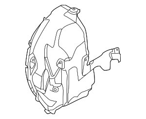 2012-2019 Land Rover Range Rover Evoque Shield - Splash LR027395 | OEM ...