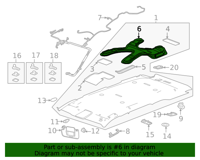2021-2024 GM Auxiliary Air Conditioning Air Distributor 84275418 GM ...