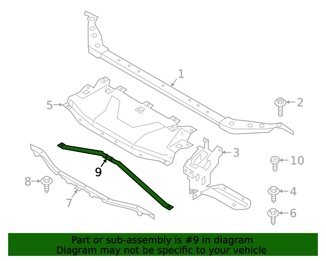 51-64-7-436-785 - V-brace for front panel 2019-2024 BMW Z4 | AutoNation ...