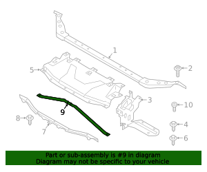 51-64-7-436-785 - V-brace for front panel 2019-2024 BMW Z4 | AutoNation ...