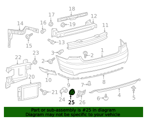 2016-2019 Volkswagen Passat Park Sensor Bracket 561-919-491-C | OEM ...