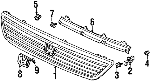 OEM Honda Replacement Grilles | HondaParts