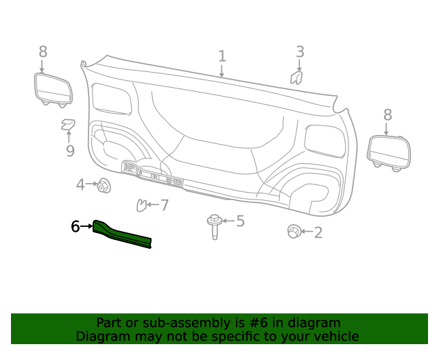 2019-2020 Jeep Cherokee Lower Cover 6BZ09DX9AB | TascaParts.com